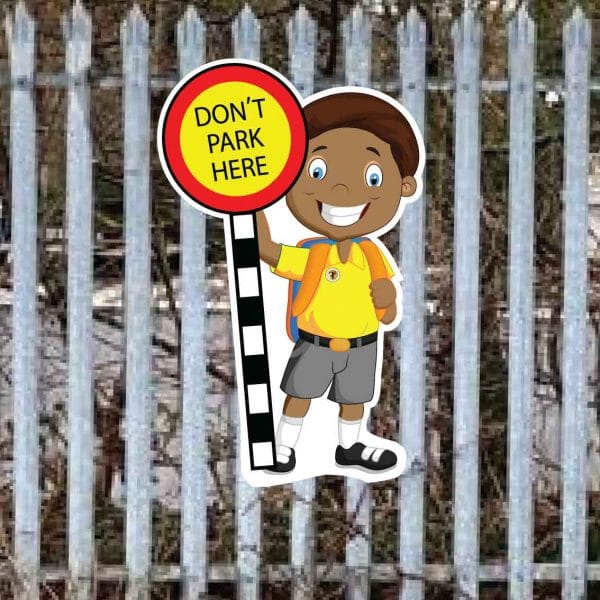 School no parking fence sign toby - Cestrian Signs