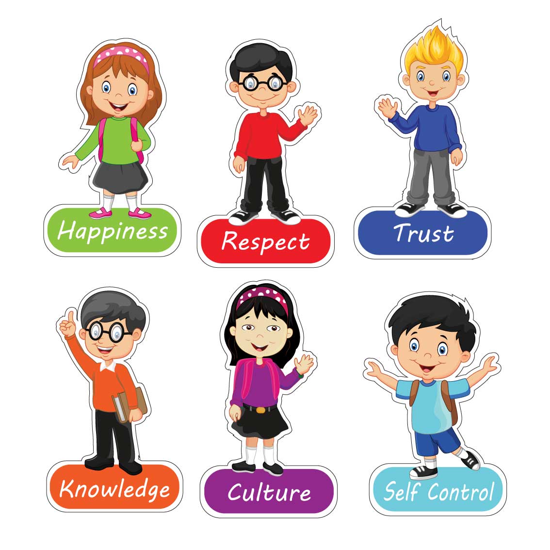 Core values buddy wall or fence signs - Cestrian Signs