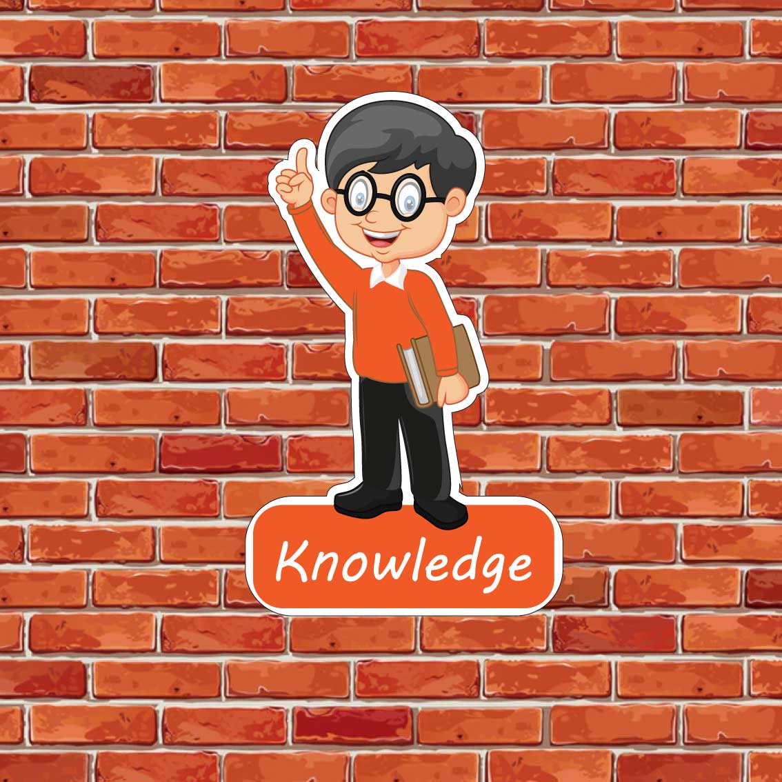 School core values wall or fence knowledge sign - Cestrian Signs