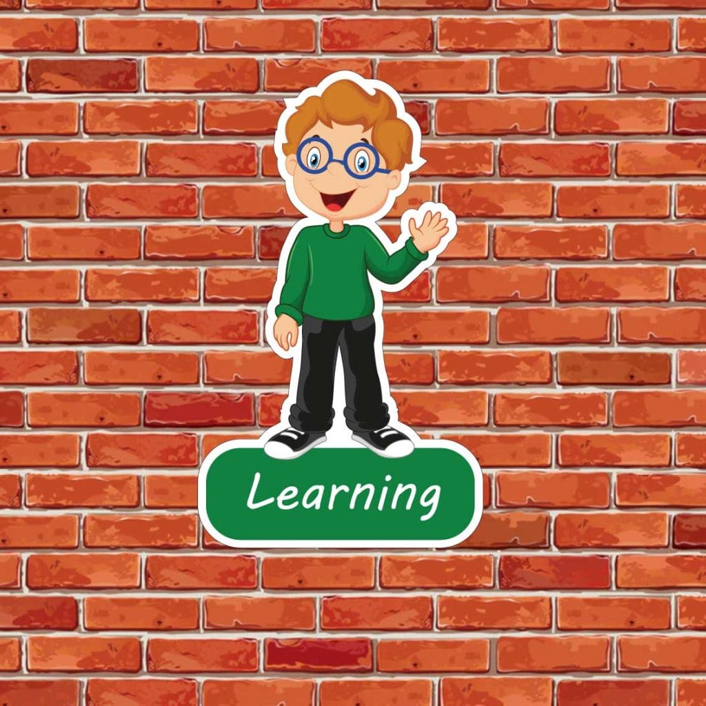 School core values wall or fence learning sign - Cestrian Signs