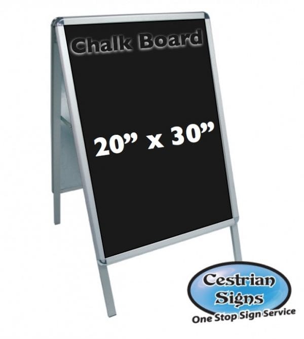 A-Master 20 x 30 Budget Chalk A Board Sign - Cestrian Signs