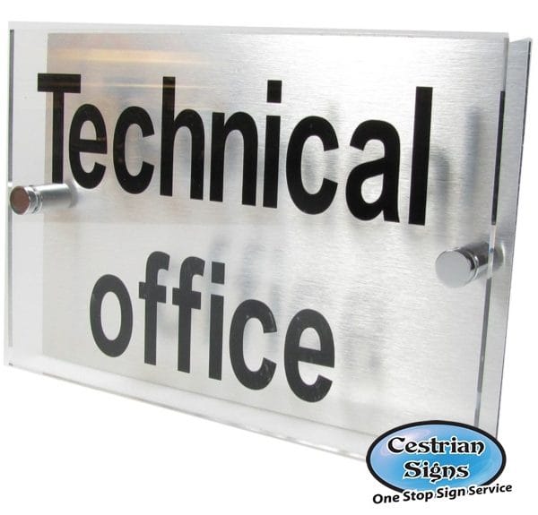 Aluminium Backed Perspex Office Name Plate Sign 610mm x 915mm ...