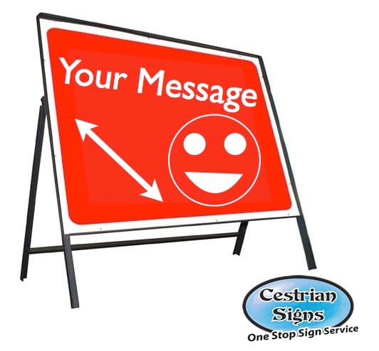 Double Sided Custom Message Road Sign Complete | Cestrian Signs