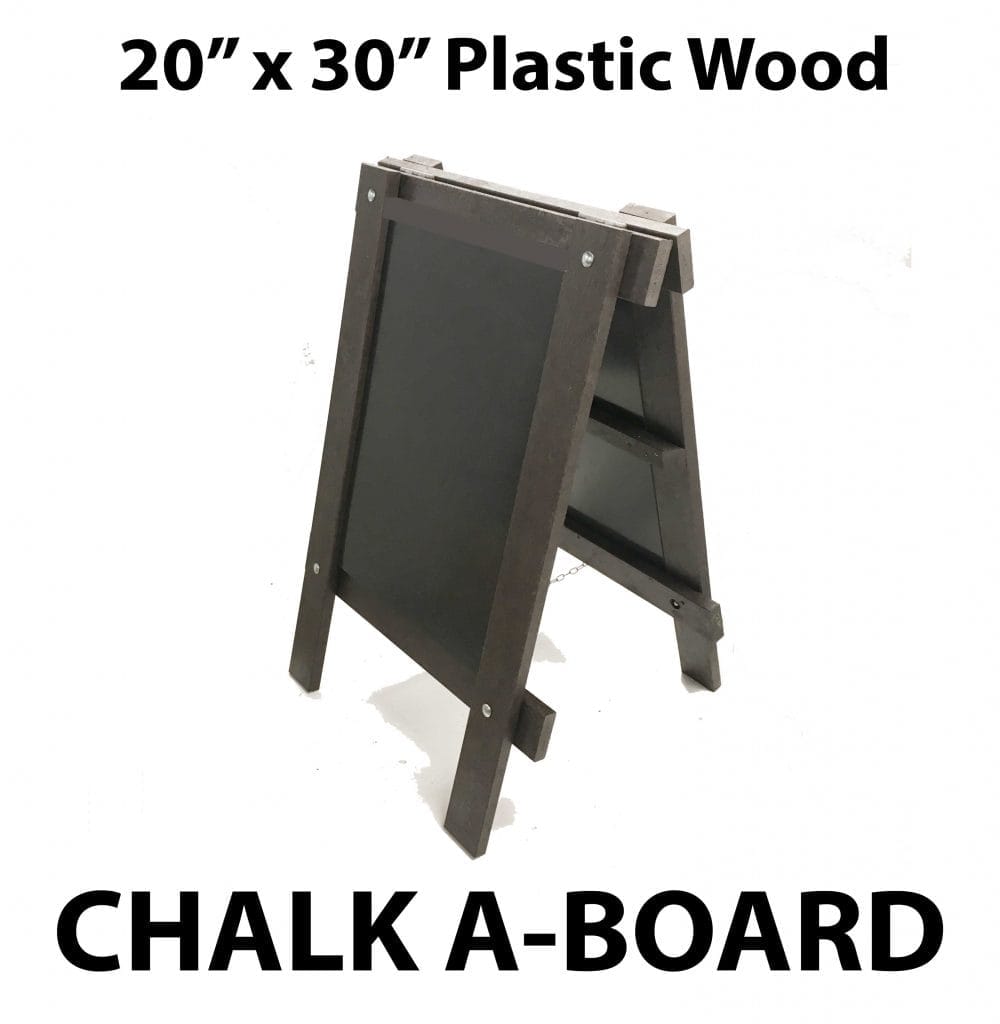 Plastic Wood eco-friendly Chalk A-Board Sign 20 X 30 | Cestrian Signs