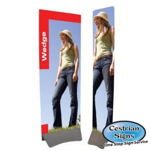 Wedge Panel Display System - Cestrian Signs