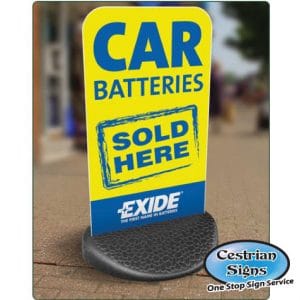 Ecoflex lite Pavement Sign Base Only - Cestrian Signs